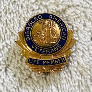 Vintage | Accessories | Vintage Disabled American Veterans Life Member ...